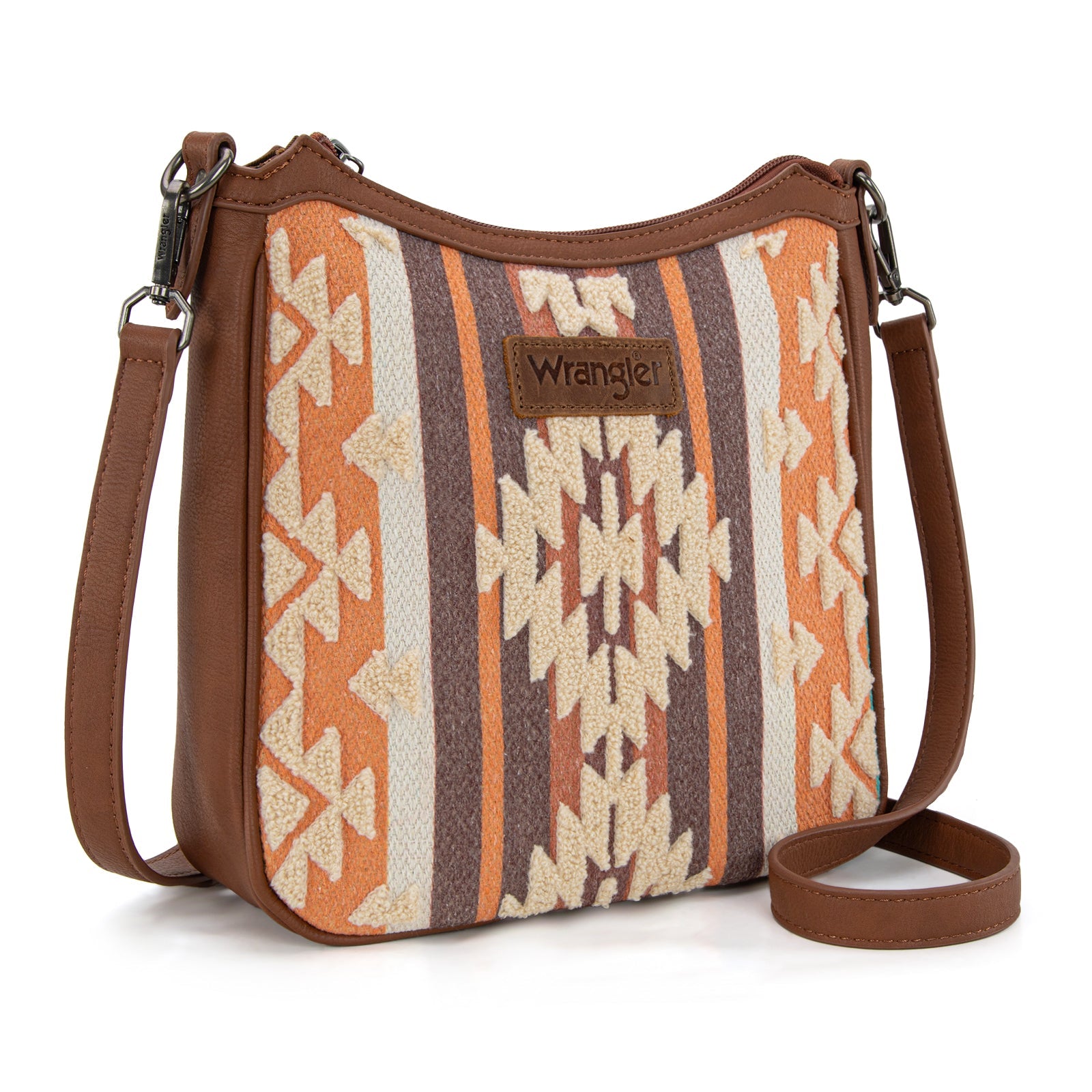Wrangler Aztec Sherpa Trim Crossbody Purse - Montana West – Montana ...